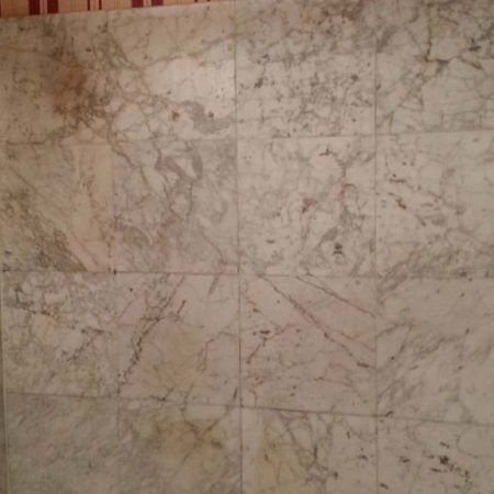 Dull Botticino Marble. Rectangular Piece. Before Polishing